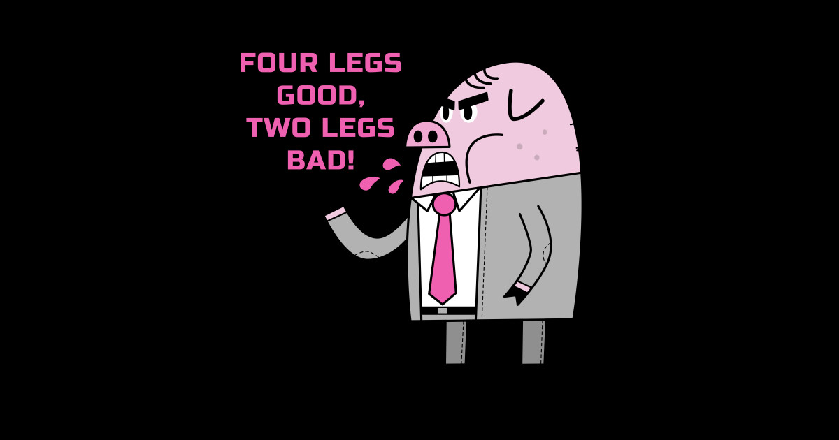 Dystopian Farm Animal - Literature - Sticker | TeePublic