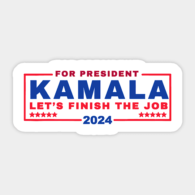 Kamala Harris For President - Kamala Harris For President - Sticker ...