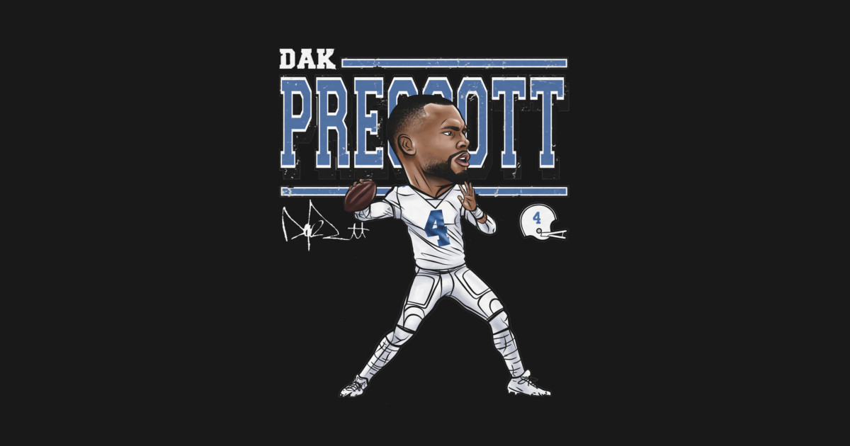 dak prescott cartoon - Football Player - T-Shirt | TeePublic