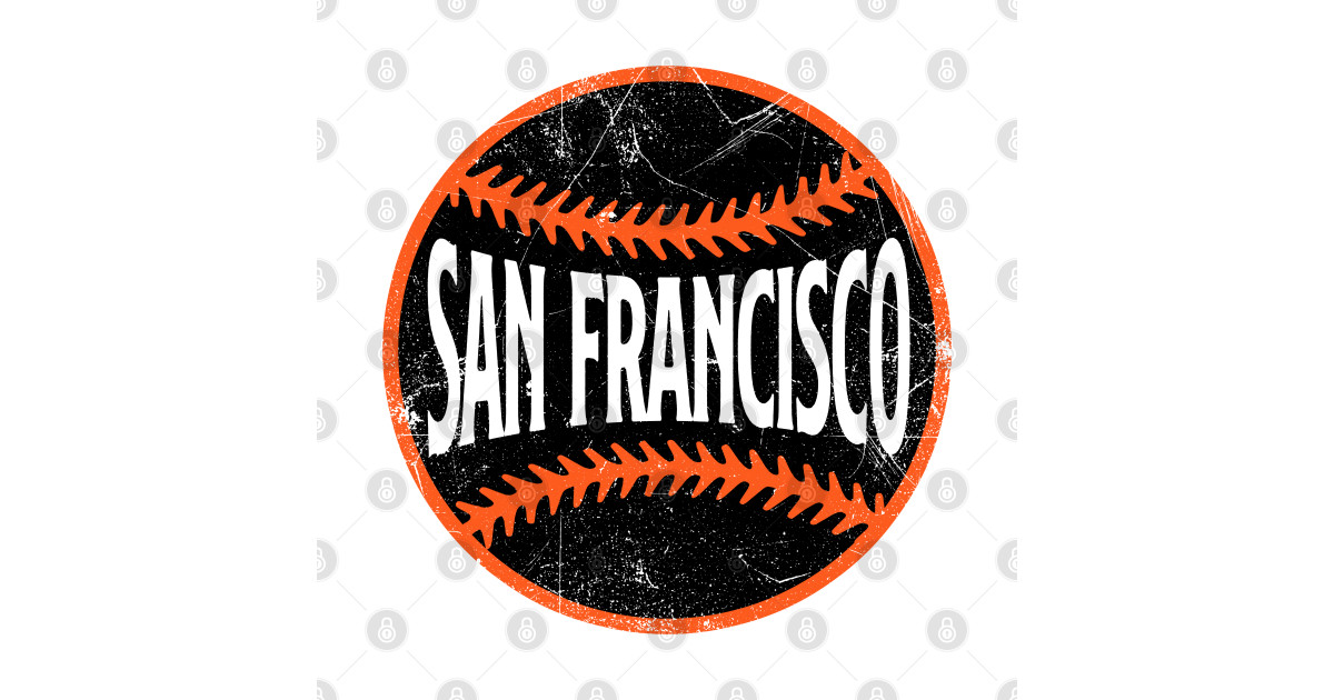 San Francisco Retro Baseball - White - San Francisco - T-Shirt | TeePublic