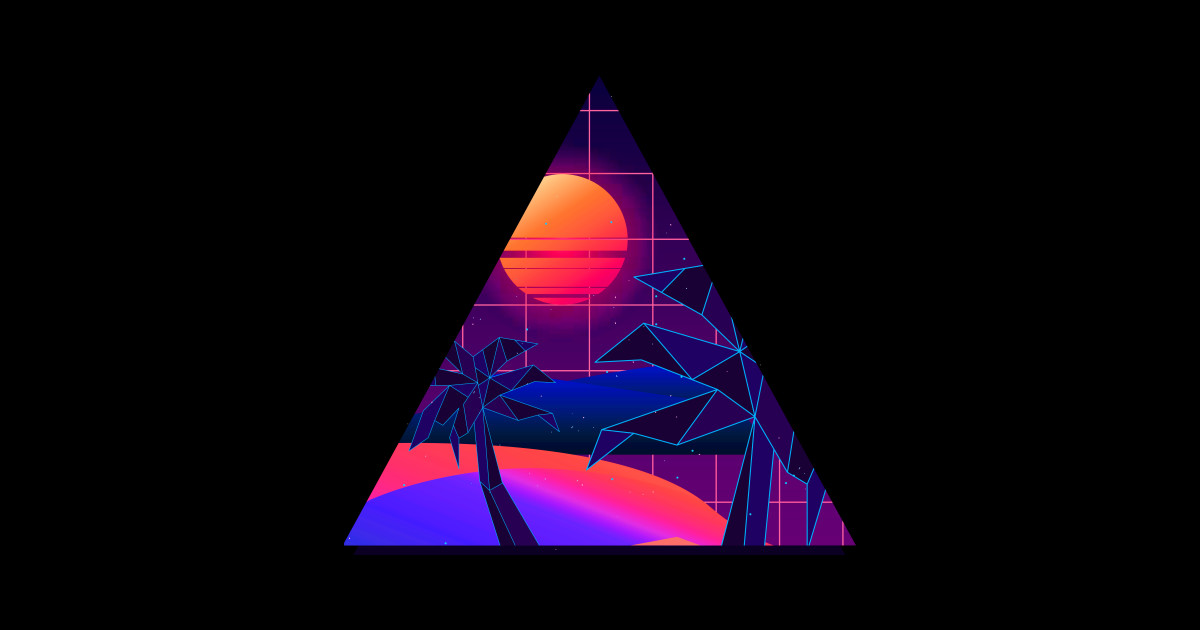 80s Triangle - 80s - Posters and Art Prints | TeePublic