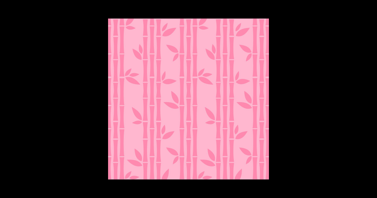 Bamboo Pink Pattern - Bamboo - Sticker | TeePublic