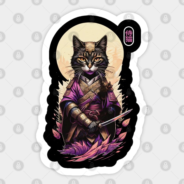 Samurai Cat - Samurai Cat - Sticker | TeePublic