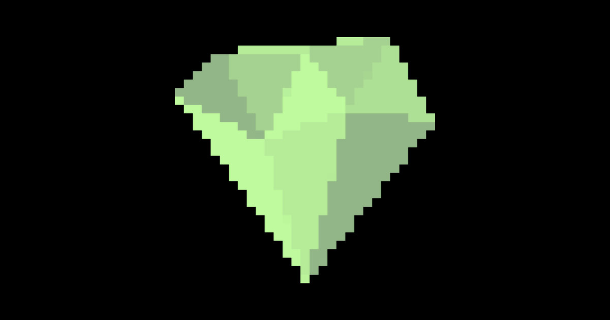 Peridot Gem Pixel Art - 16bit - Sticker | TeePublic