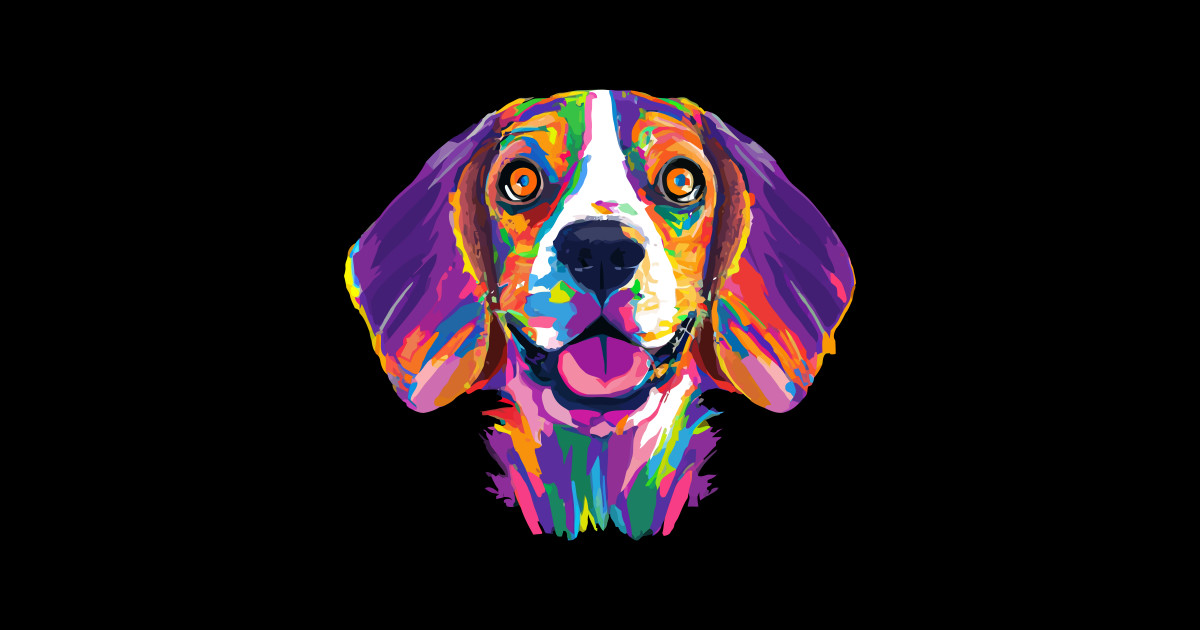 Cute English Beagle Art Print - Beagle - Posters and Art Prints | TeePublic