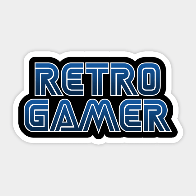 Sega Retro Gamer Logo - Retrogamer - Sticker | TeePublic