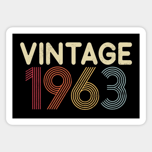 1963 Vintage Years - 1963 - Sticker | TeePublic