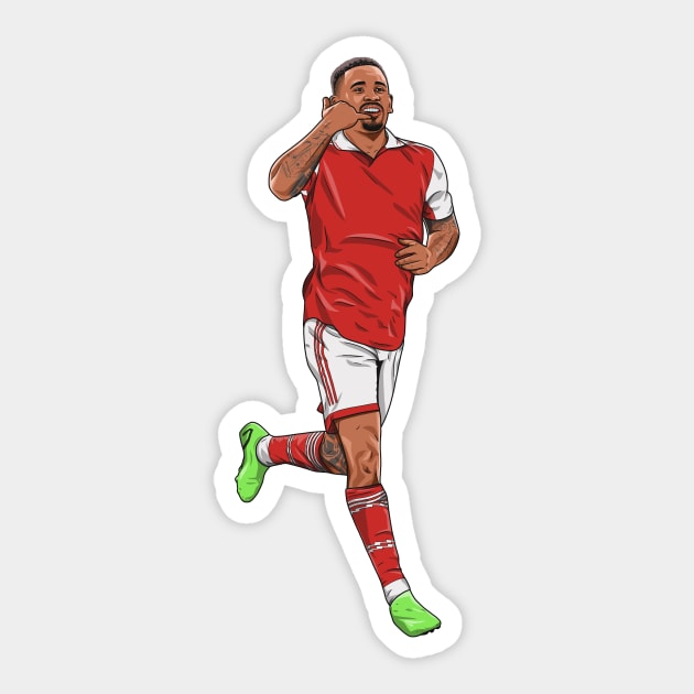 Gabriel Jesus - Gabriel Jesus - Sticker | TeePublic