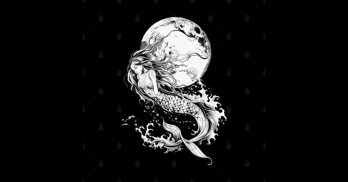 Cryptic Mermaid - Hokusai - Posters and Art Prints | TeePublic