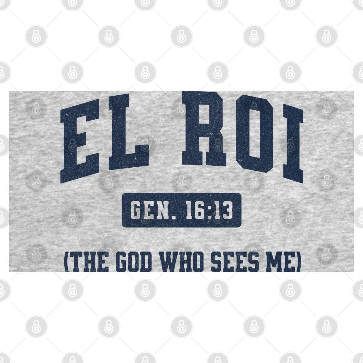 El Roi (The God Who Sees Me) Scripture Typography - Name Of God - T ...