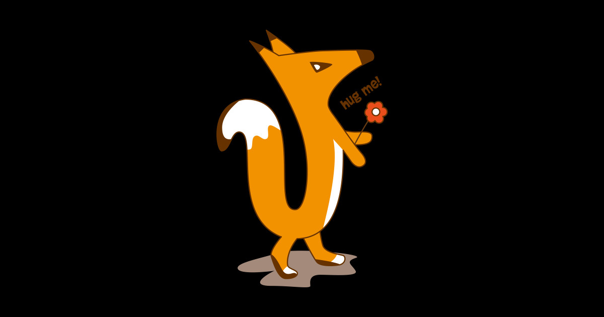 Fox. Hug me! - Fox - Sticker | TeePublic