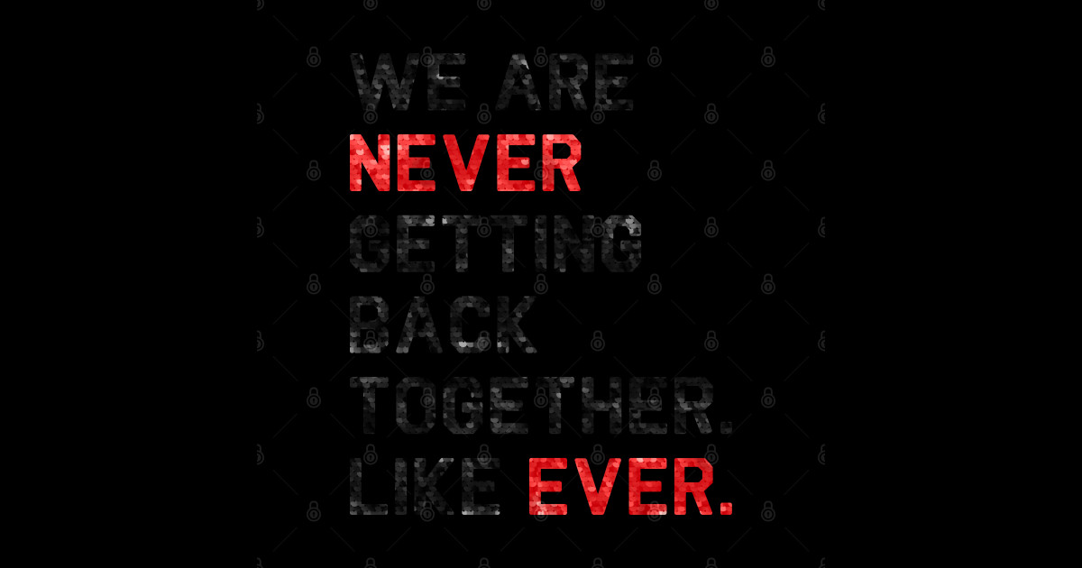 We are never getting back together. Like ever. | 22 T-shirt | sequins ...