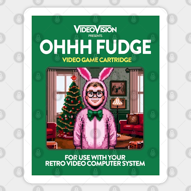 Ohhh Fudge 80s Game - A Christmas Story - Sticker | TeePublic
