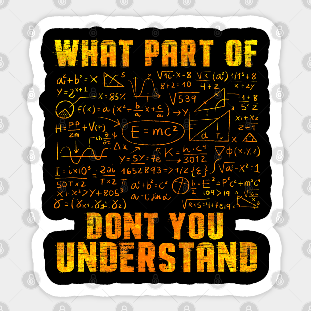 Funny Math - Funny Math - Sticker | 20% OFF Today Sale | Printblur