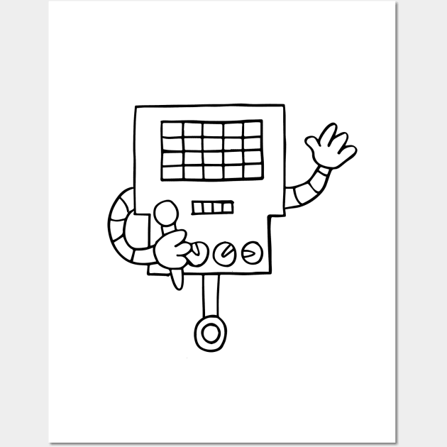 Mettaton Undertale Simple Black and White Design - Undertale - Posters ...