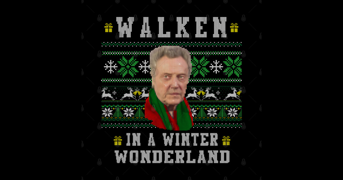 Walken In A Winter Wonderland - Christopher Walken - Sticker | TeePublic