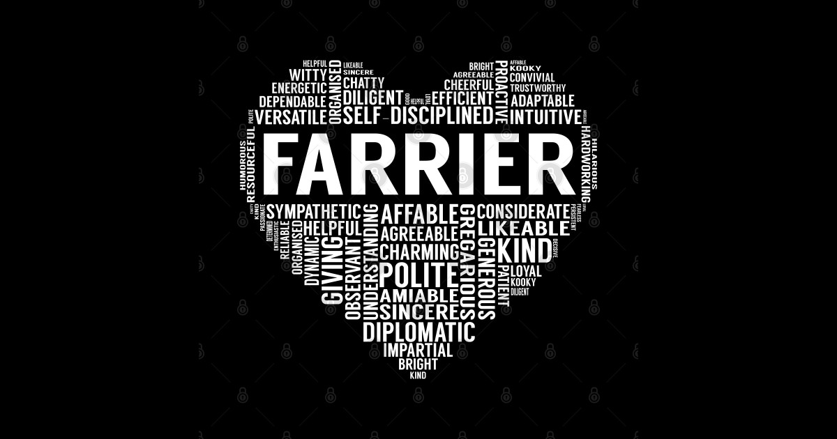Farrier Heart - Farrier - Sticker | TeePublic