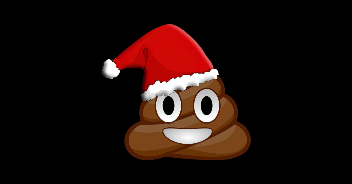 Christmas Poop Emoji - Christmas Poop Emoji - Sticker | TeePublic
