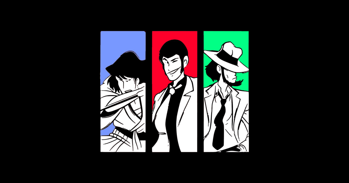 Lupin the 3rd Jigen and Goemon - Lupin - Sticker | TeePublic
