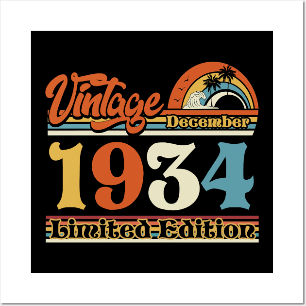 Vintage December 1934, 50th birthday, Est 1934, Birthday gift, Born In ...