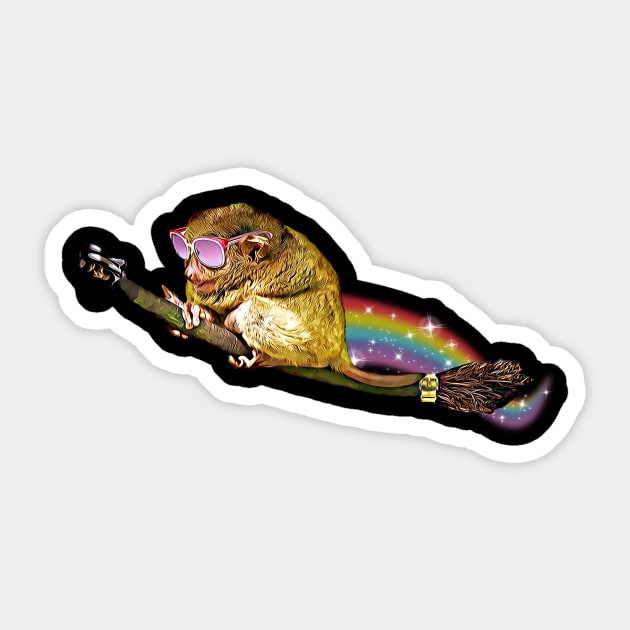 The Flying Tarsier - Tarsier - Sticker | TeePublic