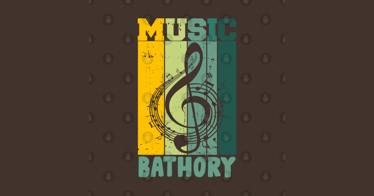 bathory | vintage musical note - Bathory - T-Shirt | TeePublic