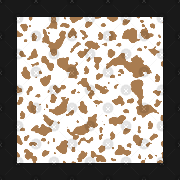 White and Brown Cow Print Pattern - Cow Pattern - T-Shirt | TeePublic