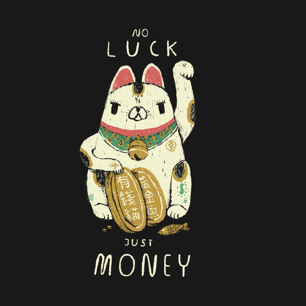 money cat - Lucky Cat - T-Shirt | TeePublic
