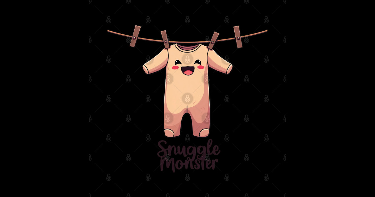 Snuggle Monster | Cute and Cuddly Design | Cozy Comfort Vibes ...