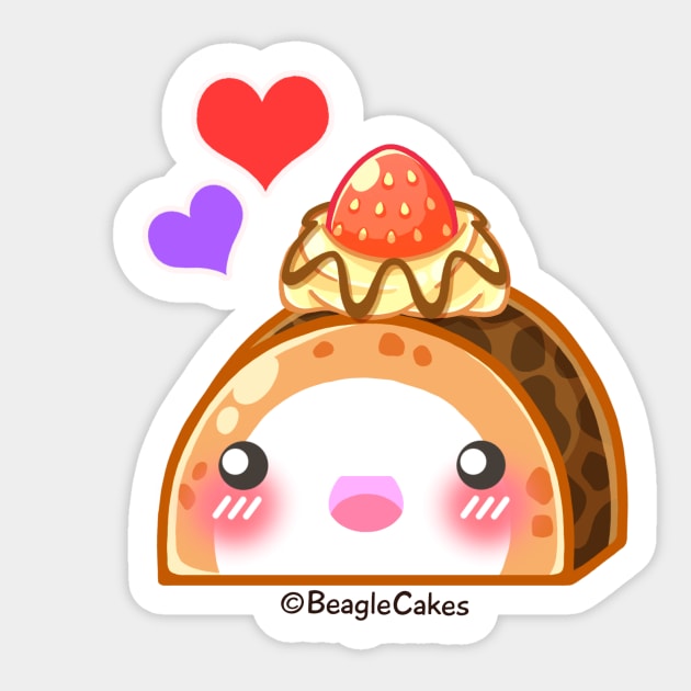 Cute Roll Cake - Cake - Sticker | TeePublic