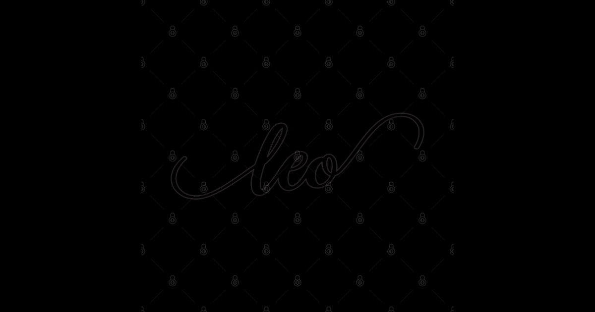 Leo Zodiac Script Sticker - Leo - Sticker | TeePublic