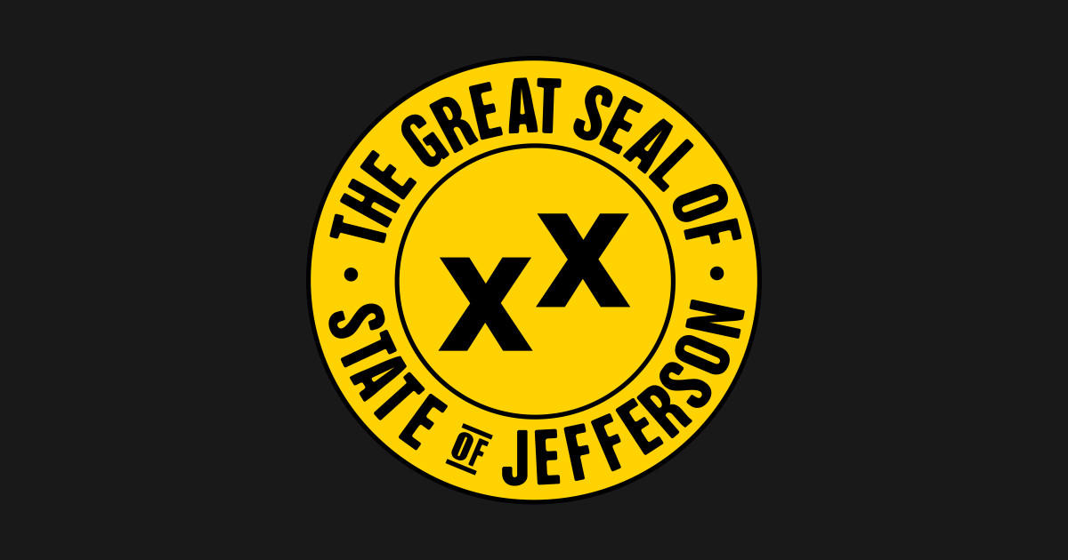State Of Jefferson Golden Seal - State Of Jefferson - T-Shirt | TeePublic
