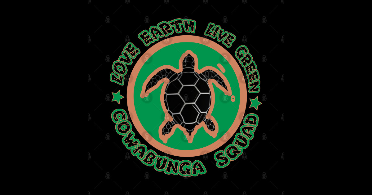 Cowabunga Squad - Earth Day - Sticker | TeePublic