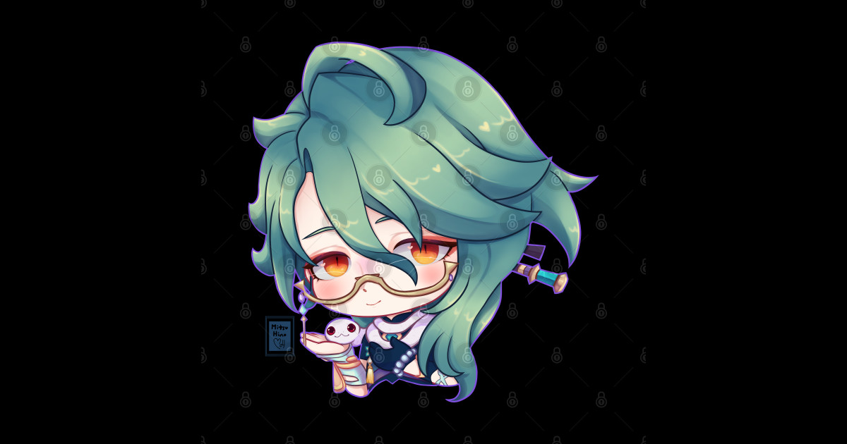 Baizhu from Genshin Impact - Genshin Impact - Sticker | TeePublic