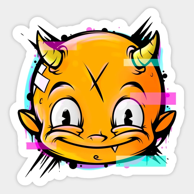 devil stickers for face