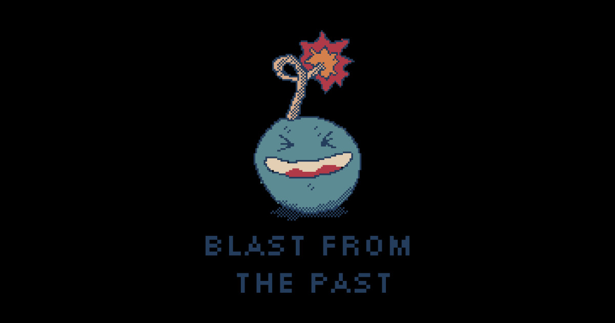 Blast From The Past - 8 bit Pixel Art - Bomb - Pin | TeePublic