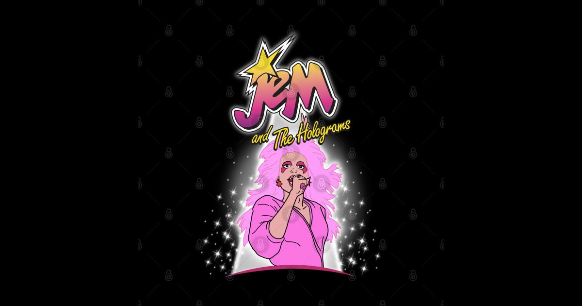 Jem and the Holograms - Jem And The Holograms - Sticker | TeePublic
