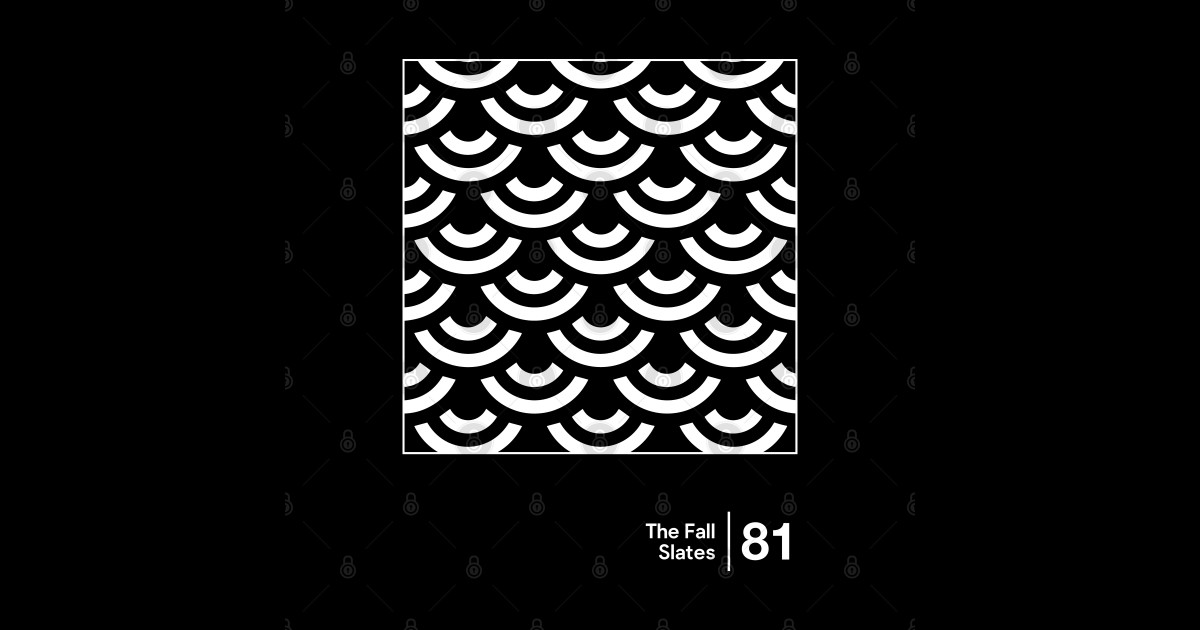 Slates - Minimal Style Graphic Artwork Design - The Fall - Sticker ...