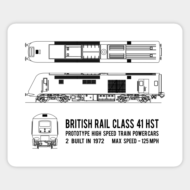 British Rail Class 41 HST Prototype High Speed Train Locomotive ...