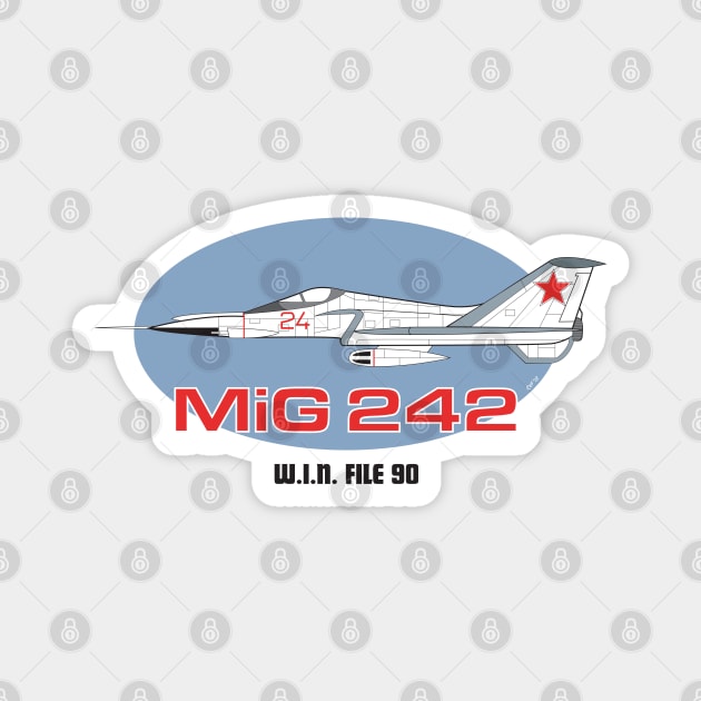 MiG-242 from 'Joe 90' - Thunderbirds - Magnet | TeePublic