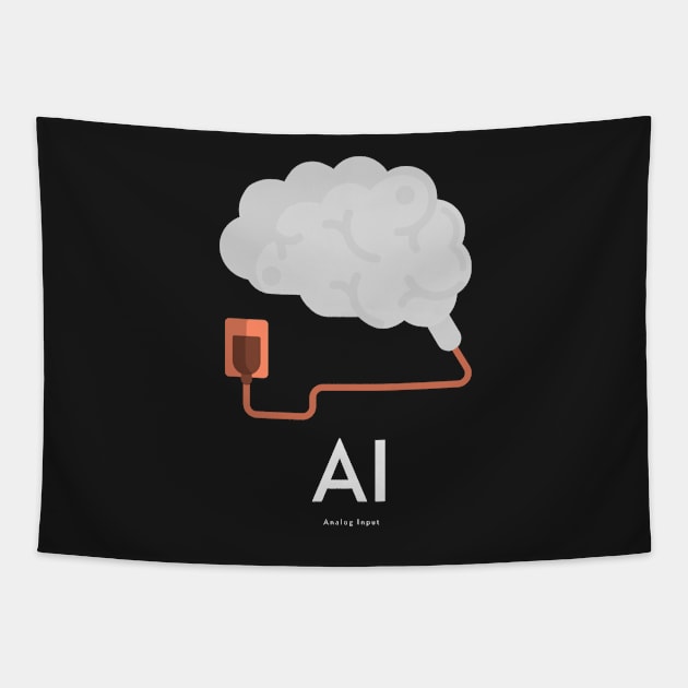 AI - Artificial Intelligence vs. Analog Input - Programmer - Tapestry | TeePublic