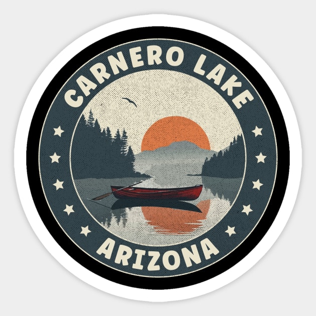 Carnero Lake Arizona Sunset - Carnero Lake - Sticker | TeePublic