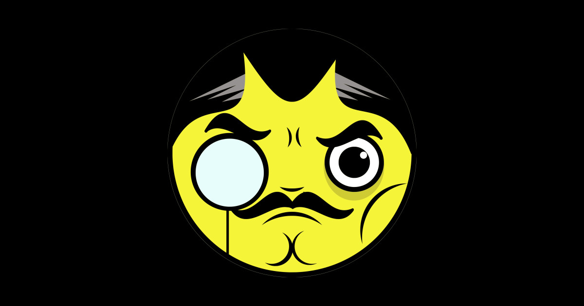 Snob Face - Emoji - Sticker | TeePublic