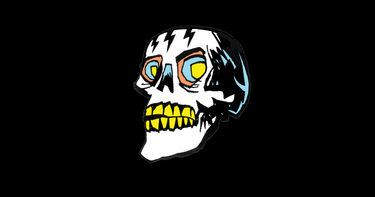 SKULL FUNK WIZARD - Skull - Sticker | TeePublic