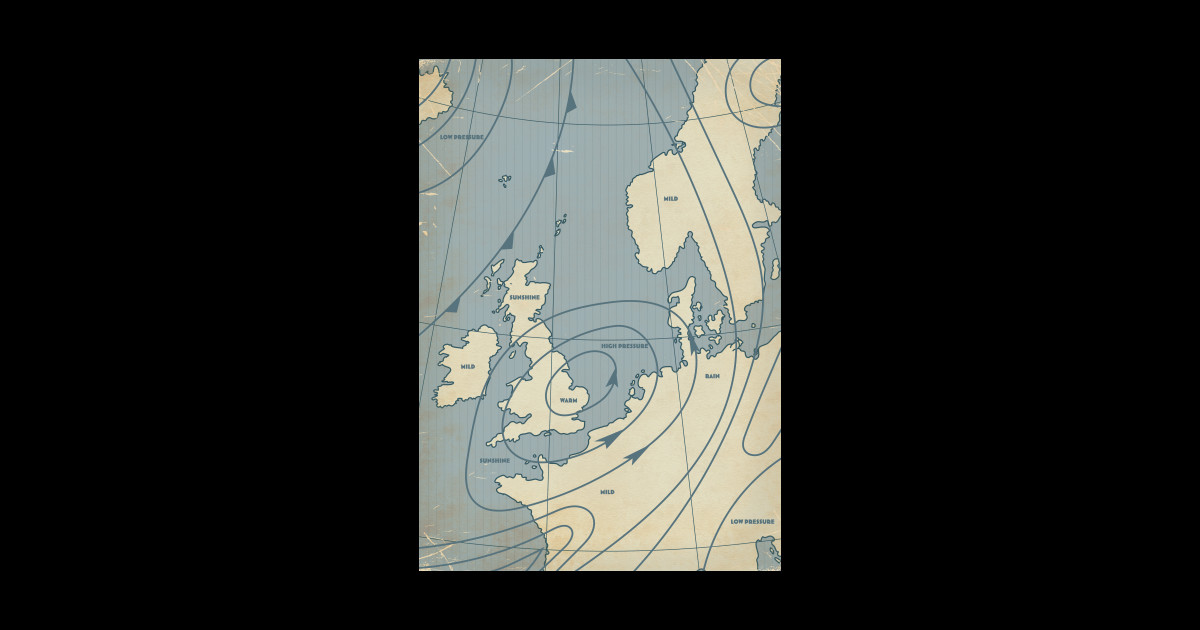 Meteorological Weather map of Europe - Weather Map Of Europe - Posters ...