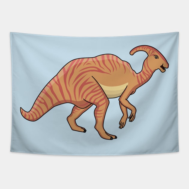 Cute parasaurolophus dinosaur cartoon illustration - Cute ...
