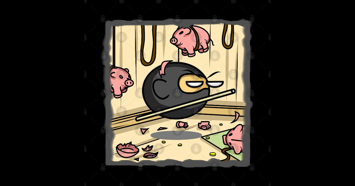 Ninja Breaking Bank - Ninja - Sticker | TeePublic