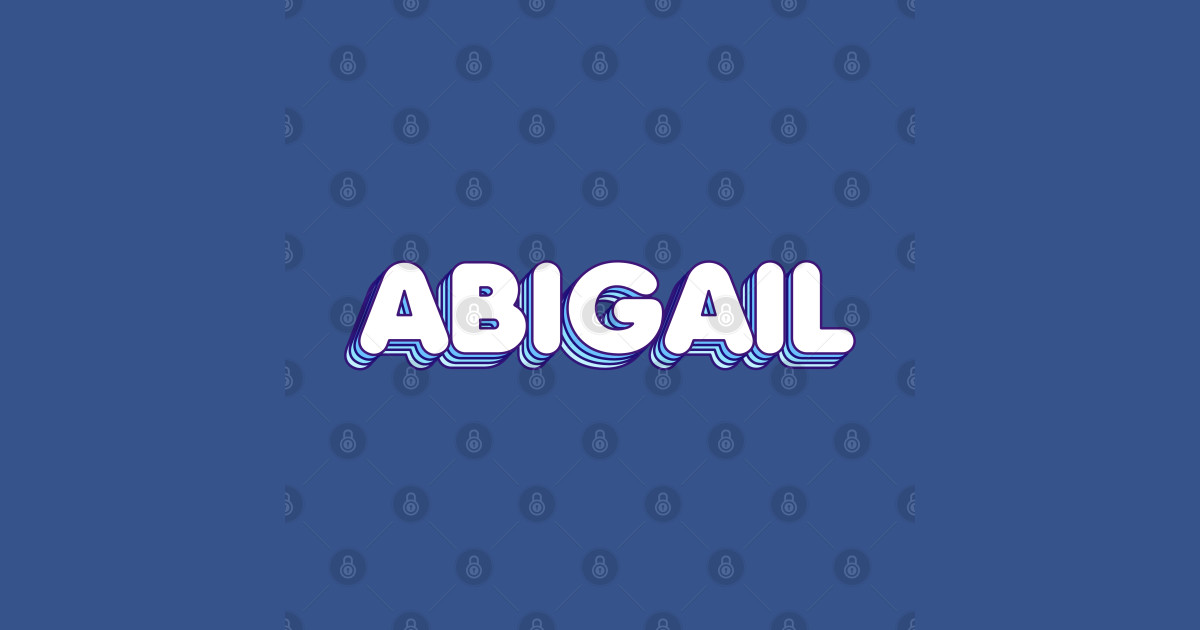 Blue Layers Abigail Name Label - Blue Layers Abigail Name Label - T ...