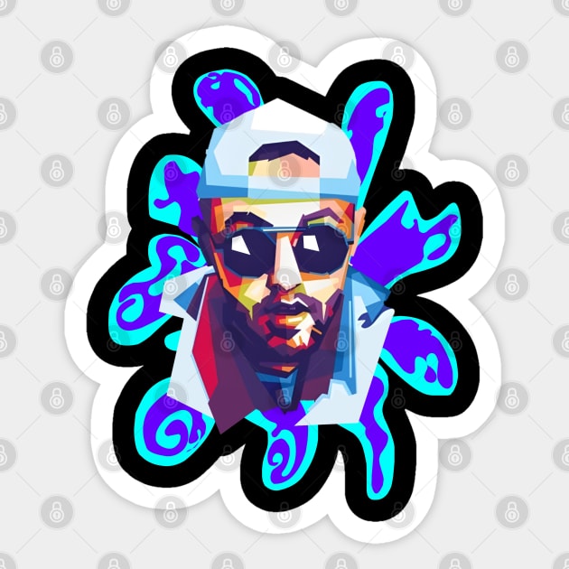Macc Miller Wpap pop art - Rapper - Sticker | TeePublic