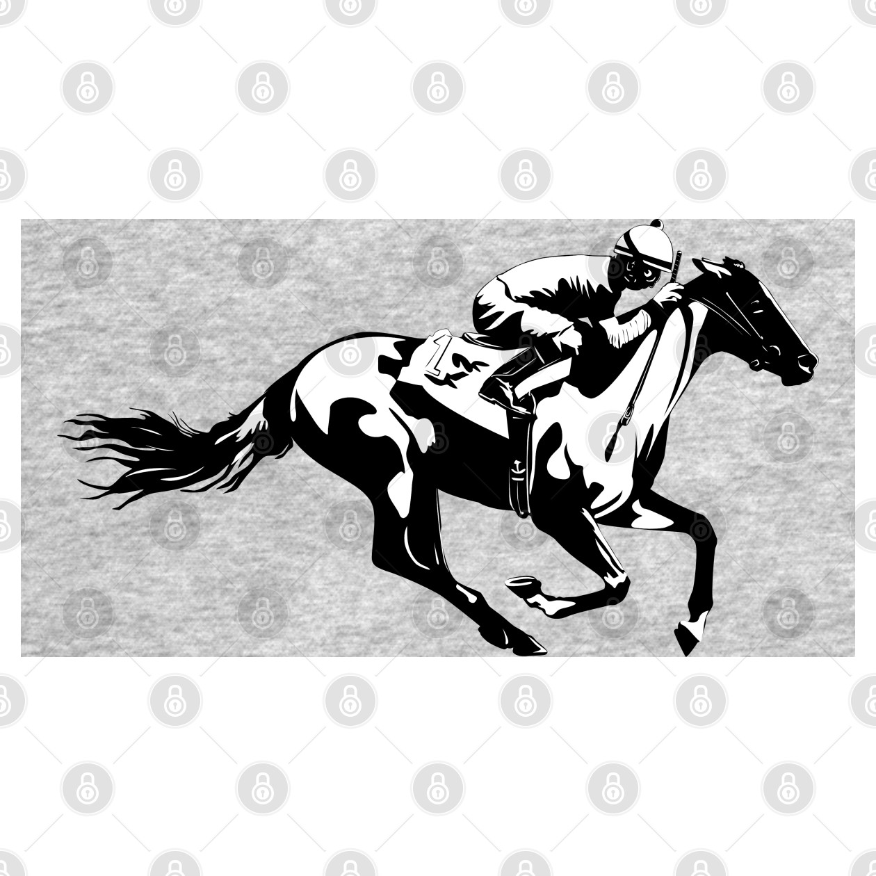 No.1 Horse Race Jockey - Horse Racing - Long Sleeve T-Shirt | TeePublic